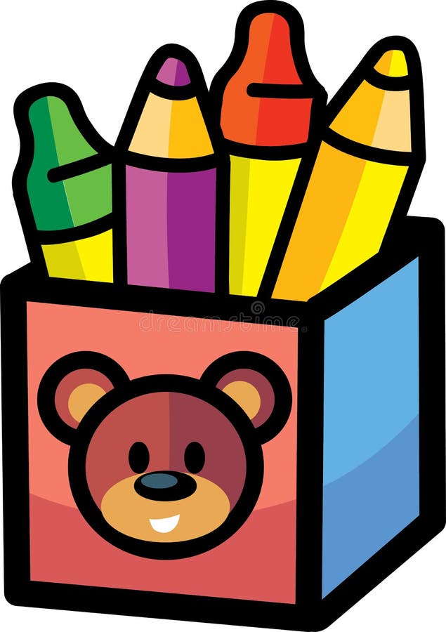 Pencils Box Cartoon Stock Illustrations – 375 Pencils Box Cartoon Stock ...