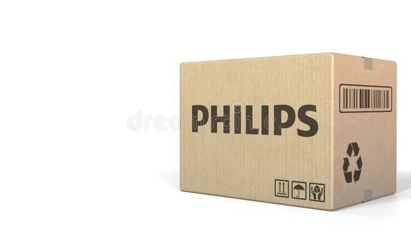 Box with Philips Logo. Editorial 3D Rendering Editorial Stock Photo ...