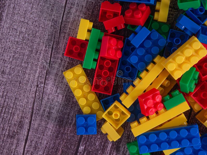 Box Plastic Puzzle Multicolour for Kid or Education Concept Stock Image ...