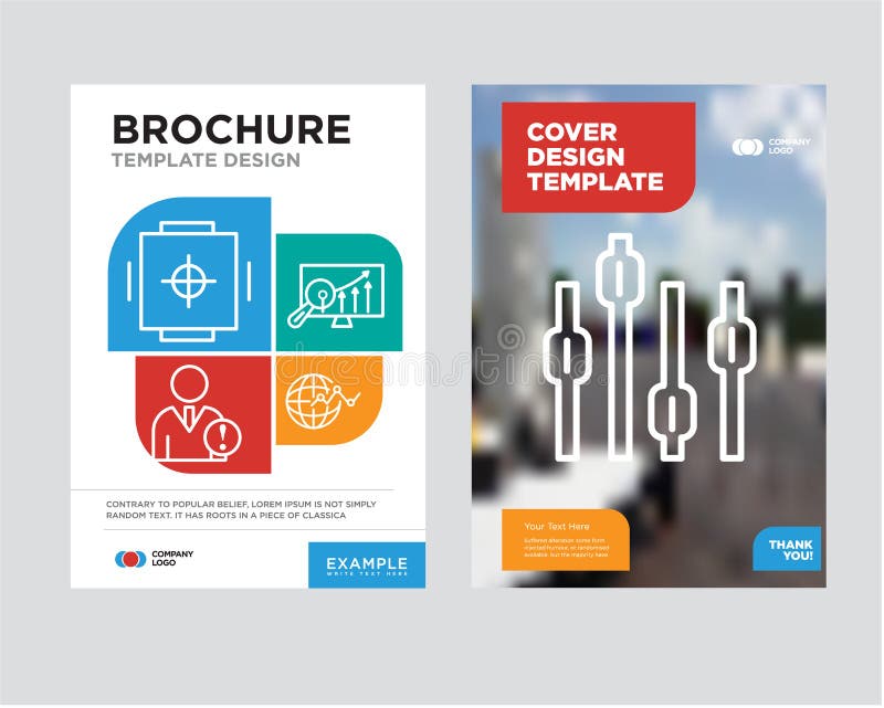 Box Plot Chart Brochure Flyer Design Template Stock Illustration ...