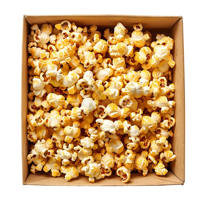 Box Popcorn Isolated Against Transparent Background Stock Photos - Free ...