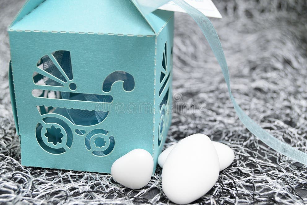 Box with Pram-shaped Cutout Stock Photo - Image of packaging ...