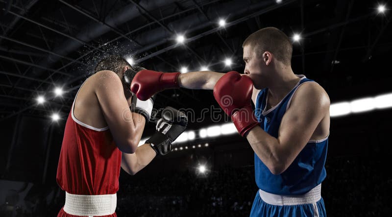 Two Professional Boxer Boxing Stock Photo - Image of competitive ...