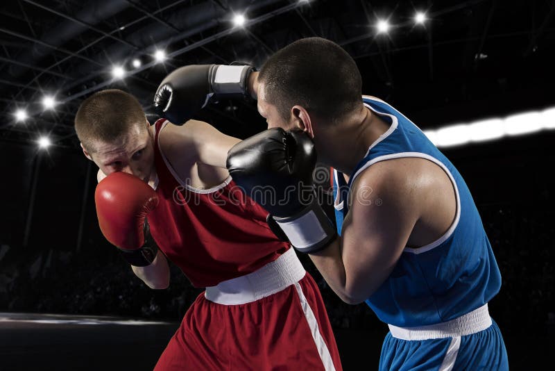 Two Professional Boxer Boxing Stock Image - Image of challenge ...