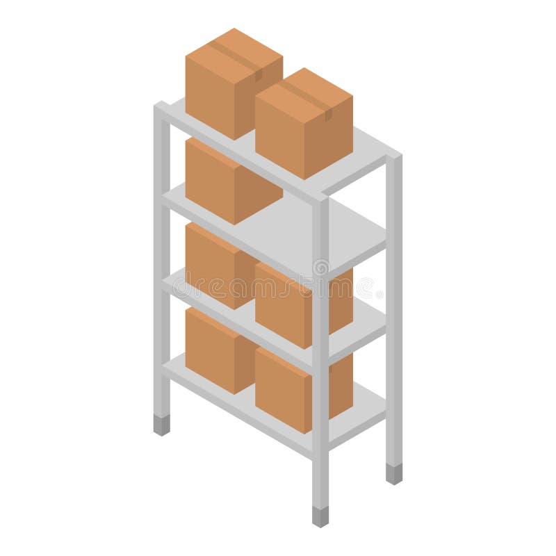 Pallet Rack Isometric Stock Illustrations – 357 Pallet Rack Isometric ...