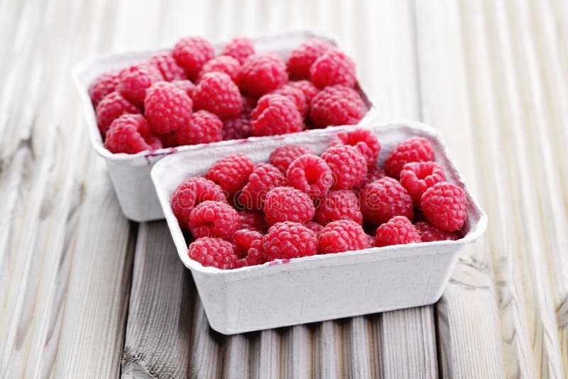 Box of raspberries stock image. Image of fresh, berry - 42105223