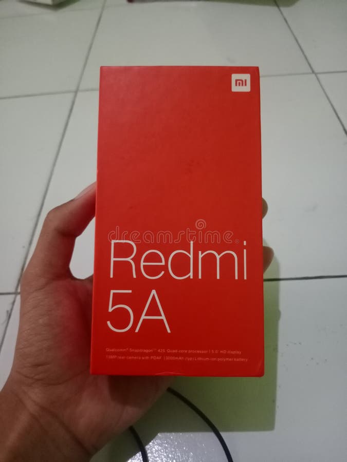 Box Redmi 5a Original Color Orange Stock Photo - Image of color ...