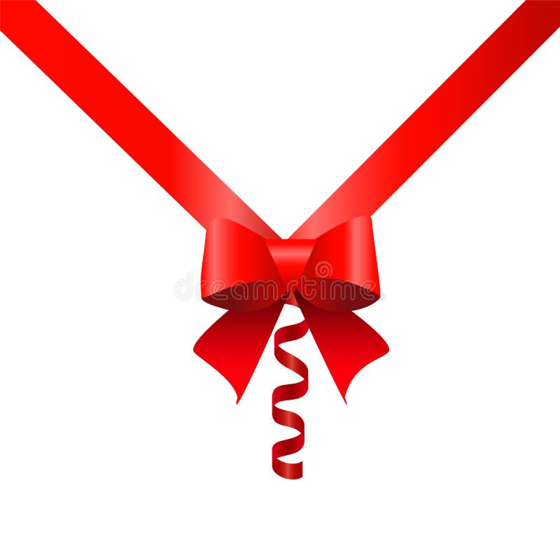 Box with Ribbons. Vector Illustration on White Background. Stock ...