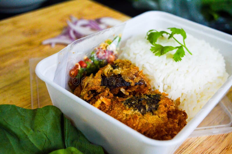 The box rice is made easy. stock photo. Image of lime - 107886598