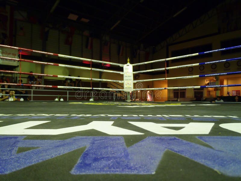 Box ring before the fight editorial photo. Image of concentration ...