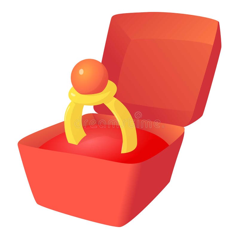 Box Ring Icon, Cartoon Style Stock Vector - Illustration of symbol ...