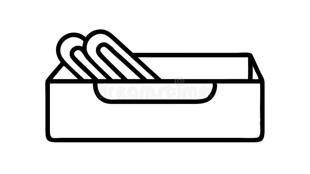 Box with Rolled Documents Archives Icon, Vector Design Generative AI ...