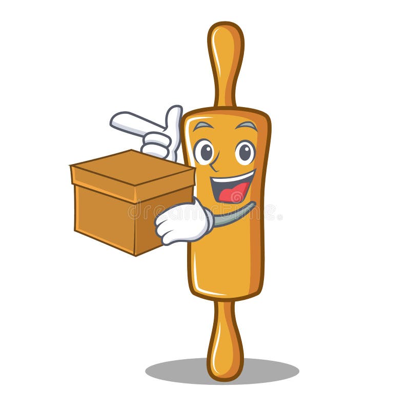 Box Rolling Pin Character Stock Illustrations – 11 Box Rolling Pin ...