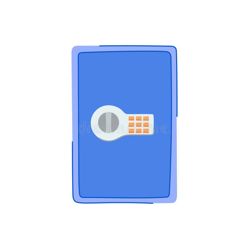 Box Safe Cartoon Vector Illustration Stock Vector - Illustration of ...