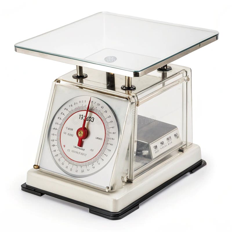 Box Scale Isolated on White Background Stock Illustration ...