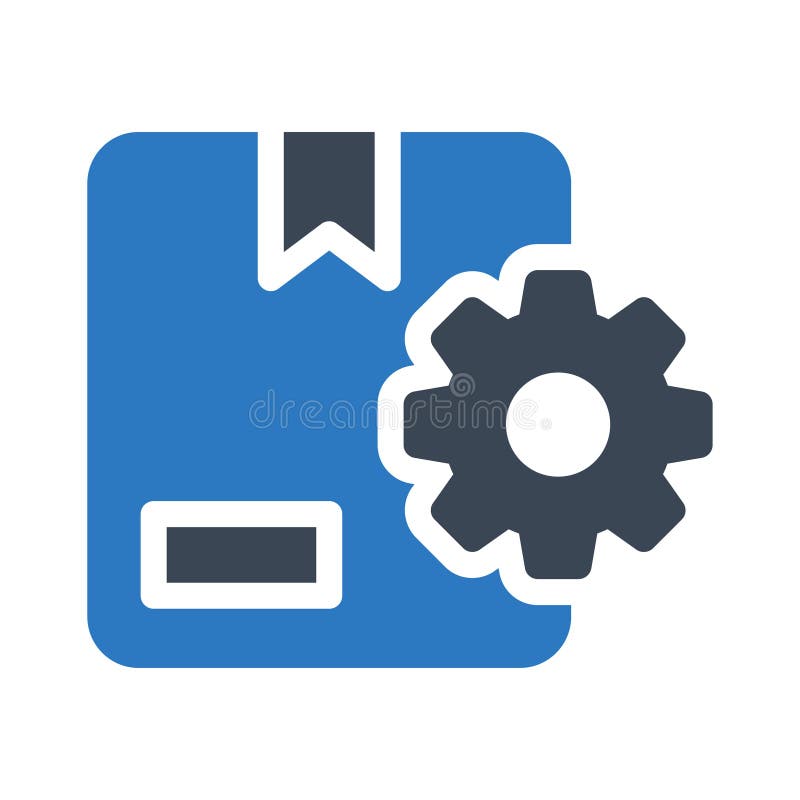 Box Setting Vector Glyph Color Icon Stock Vector - Illustration of ...