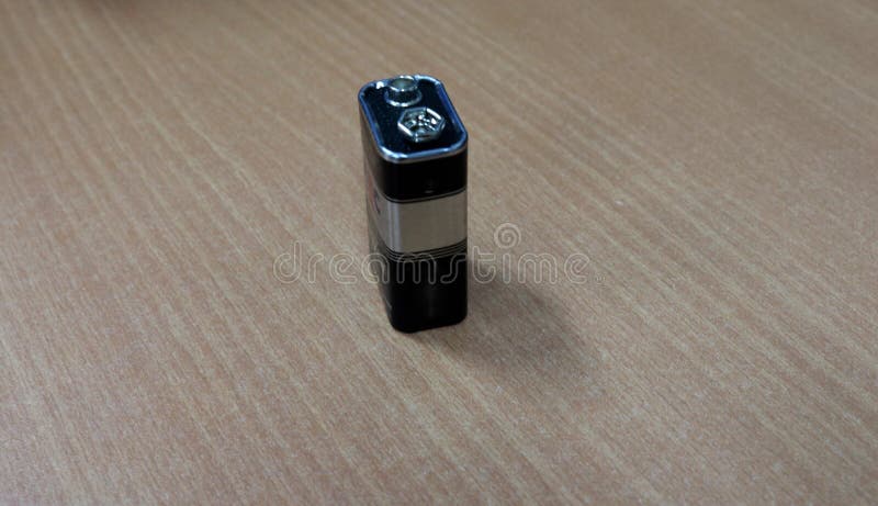A Box-shaped Battery that Has an Electrical Power Stock Image - Image ...
