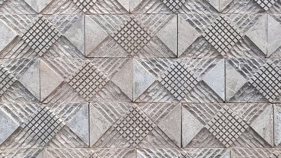 Box-shaped Wall Pattern with Neat Diagonal Lines in a Natural Brown ...