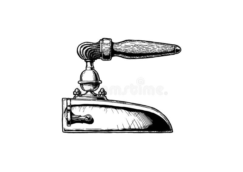 Evolution of clothes iron stock vector. Illustration of black - 93809180