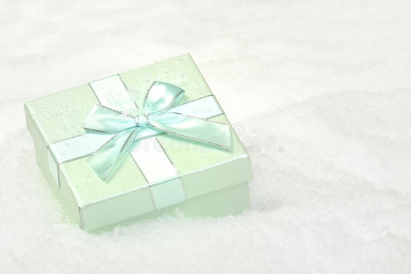 Box in snow stock photo. Image of glittering, color, vivid - 17069848