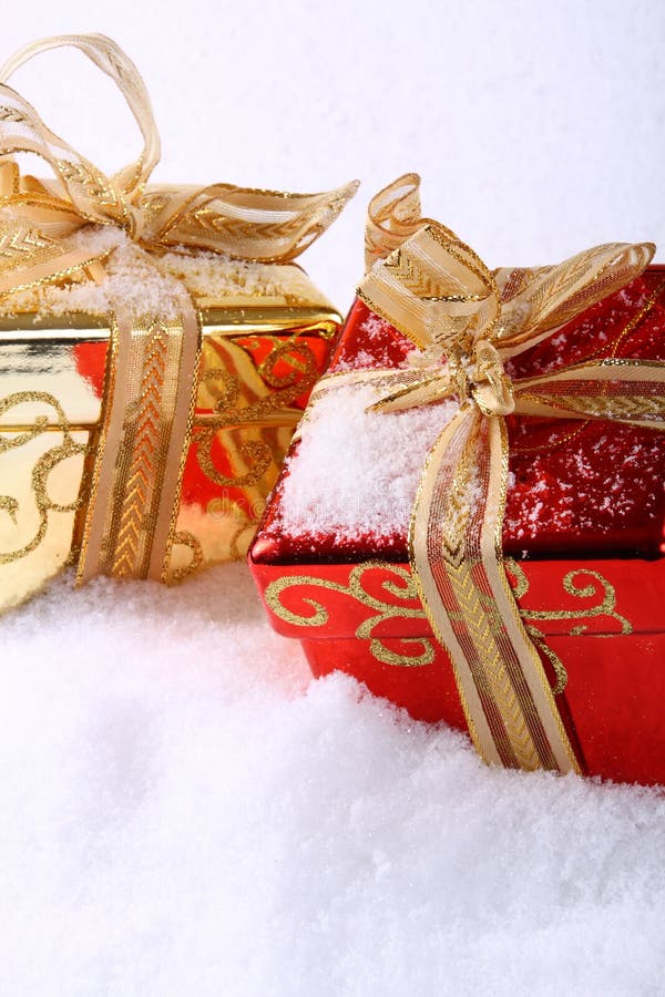 Box in snow stock image. Image of merry, party, pleasure - 6867639