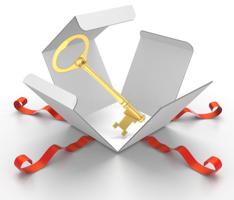 Box of Solutions stock illustration. Illustration of answer - 17155731