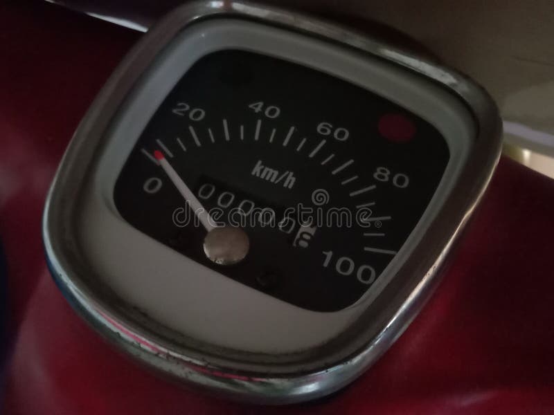 Box Speedometer from an Old Motorcycle Stock Image - Image of ...