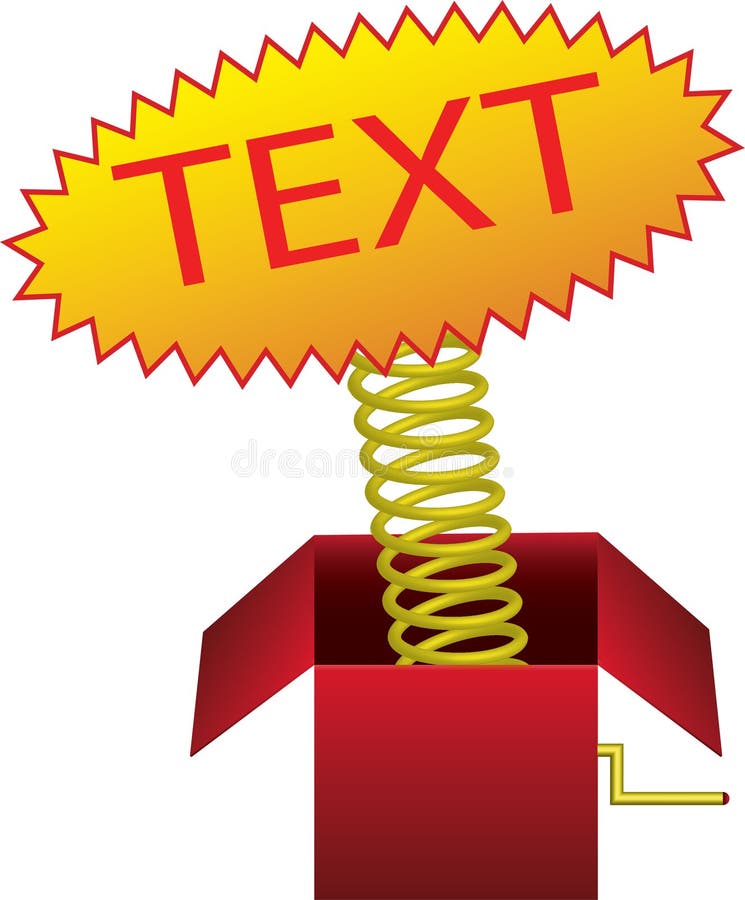 Box with a spring stock vector. Illustration of spring - 34895833