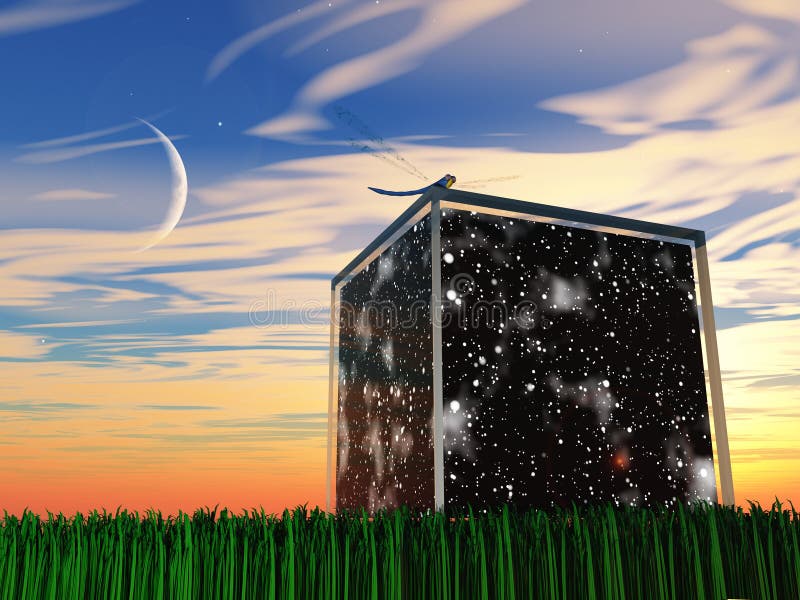 Box of stars stock illustration. Illustration of outer - 38154604