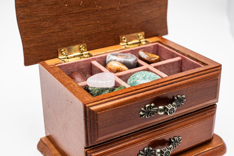 A box with stones inside stock photo. Image of attire - 350636346