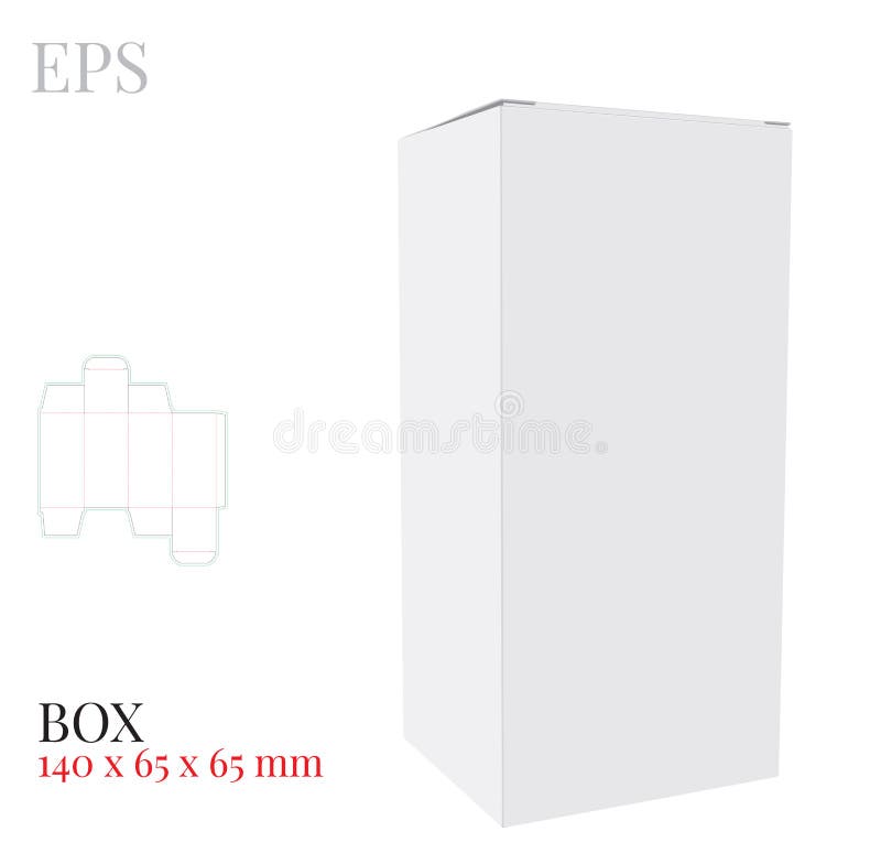 Box Template, Vector with Die Cut / Laser Cut Layers. White, Clear ...