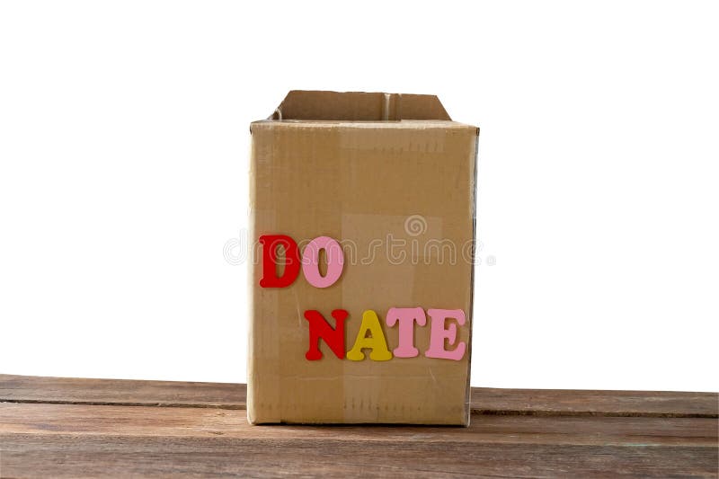 Box of Things for Donate with Donation Stock Photo - Image of social ...