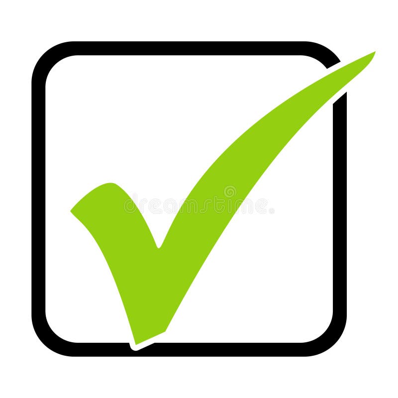 Box with Tick icon stock illustration. Illustration of poll - 128443592