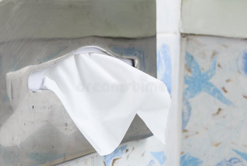 Box of Tissues on Bathroom Counter Stock Image - Image of tile, paper ...