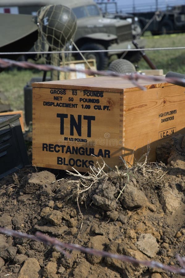 Box of TNT in Historic Military Encampment Stock Image - Image of ...