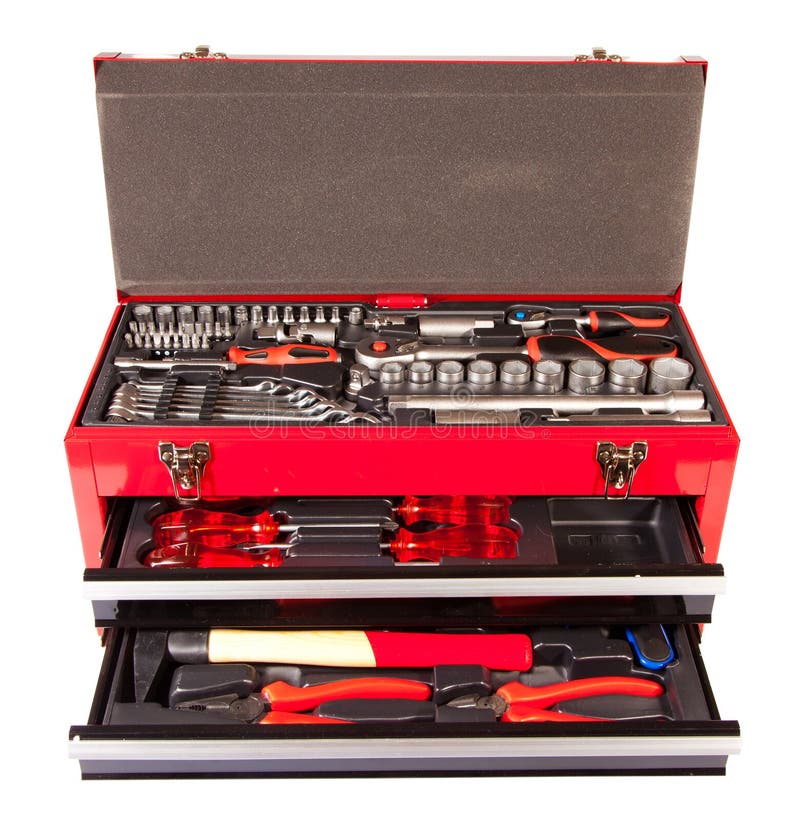 Toolbox on wheels stock photo. Image of white, black - 17817896