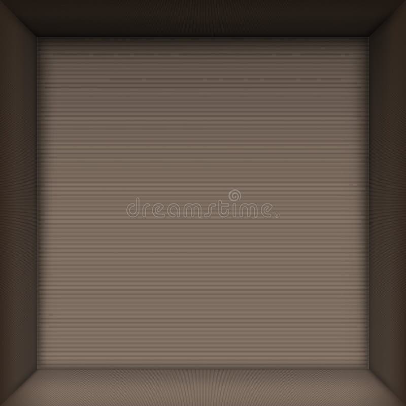 Open Cardboard Box, Corrugated, Top View with Soft Stock Vector ...