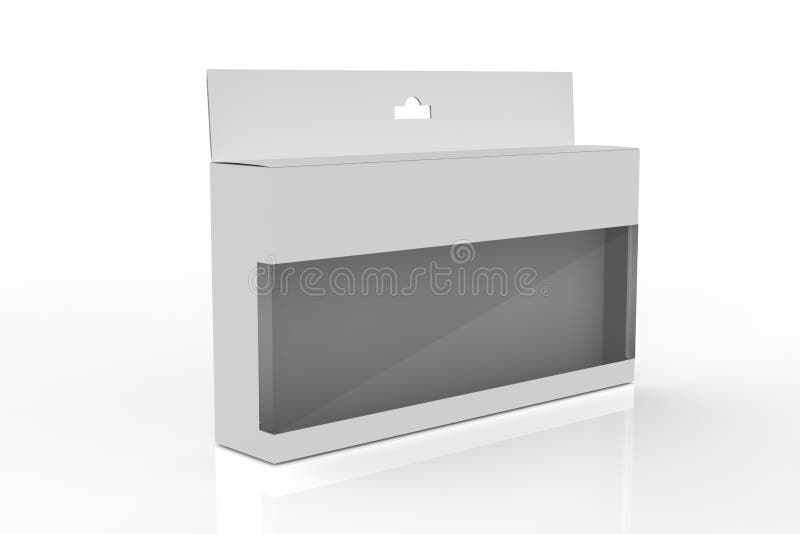 Box with Transparent Window Stock Illustration - Illustration of ...