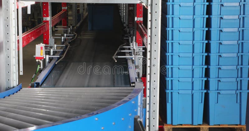 Plastic Box Transport stock video. Video of movement - 193729675