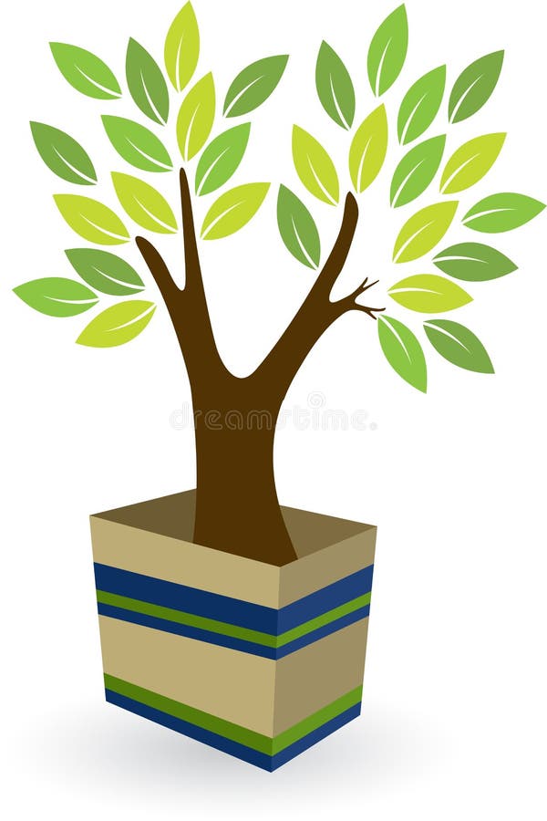 Ecology tree stock vector. Illustration of leaf, gift - 9205916