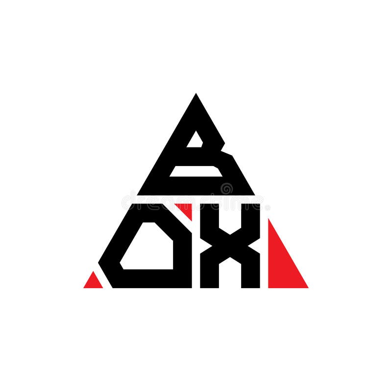 BOX Triangle Letter Logo Design with Triangle Shape. BOX Triangle Logo ...