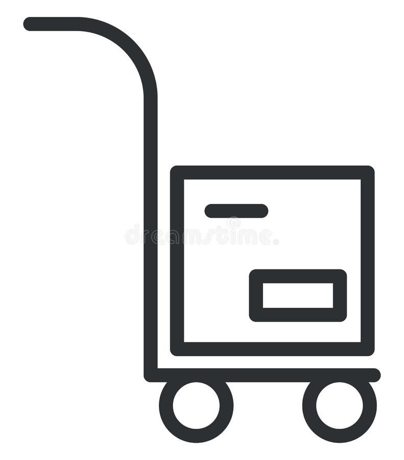 UI Trolley, icon stock vector. Illustration of online - 259783183