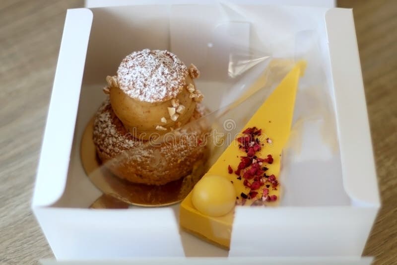 Cakes in a Box stock photo. Image of view, cute, close - 143727884