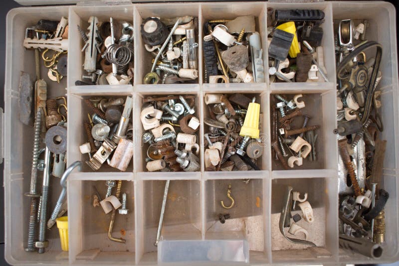 The Box of Unorganized Screwdriver Stock Image - Image of start, still ...