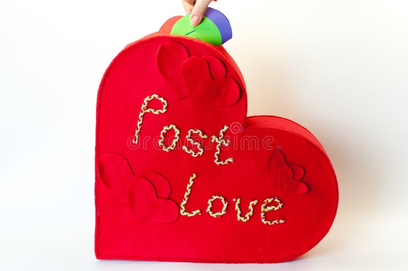 Box for valentines letters stock image. Image of package - 84974135