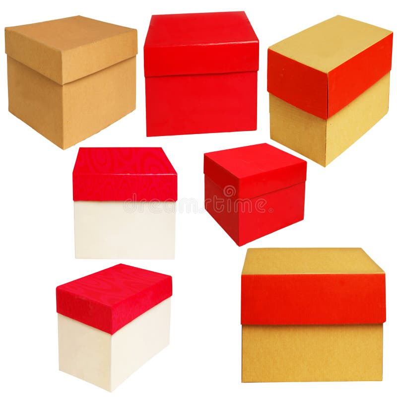 Box of various colors stock photo. Image of white, gift - 18667806