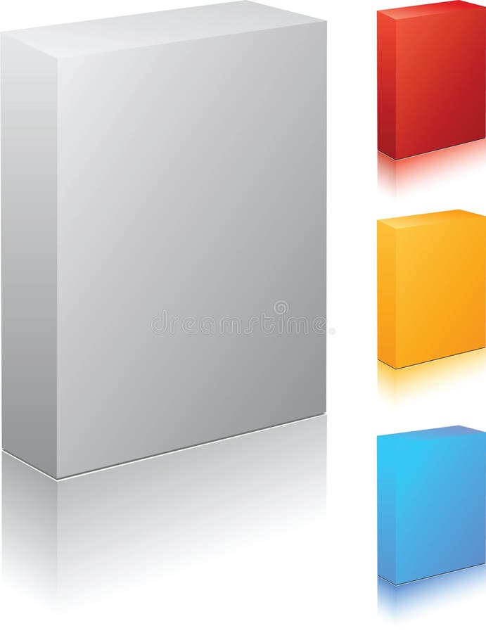 Box vector template stock vector. Illustration of retail - 9580957