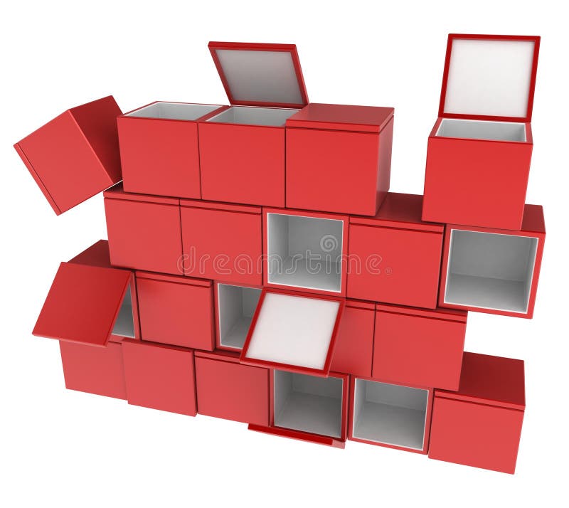 Box Wall stock illustration. Illustration of group, abstract - 5373061