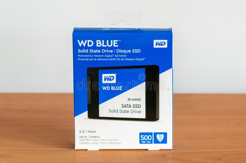 Box with Western Digital Solid-state Drive SSD. Editorial Stock Image ...