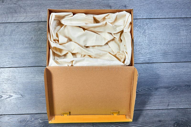 Box with Stuff Inside for a Pet or Gift Stock Photo - Image of motion ...